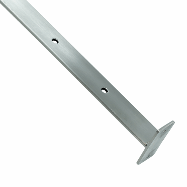 Post 30mm x 5mm RHS Intermediate suits Flat Handrail Satin Finish ...